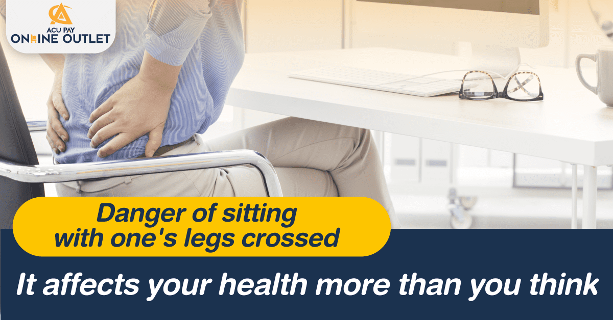 Danger of sitting with one's legs crossed. It affects your health more ...