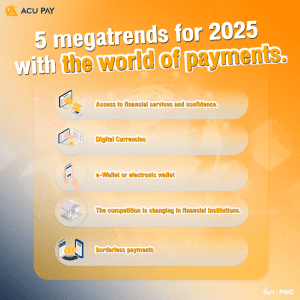 5 megatrends for 2025 with the world of payments - ACU Pay