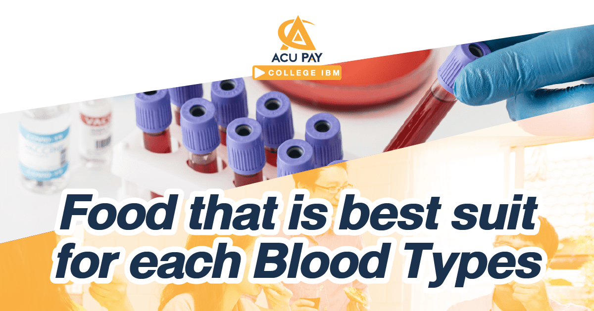 Food that is best suit for each Blood Types - ACU Pay