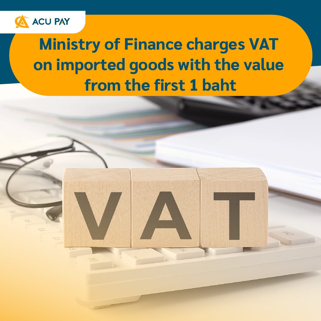 Ministry of Finance charges VAT on imported goods with the value from ...