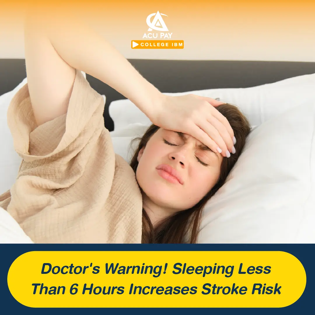 Doctor's Warning! Sleeping Less Than 6 Hours Increases Stroke Risk ...