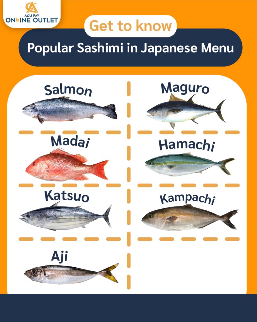 Get to know Popular Sashimi in Japanese Menu - ACU Pay