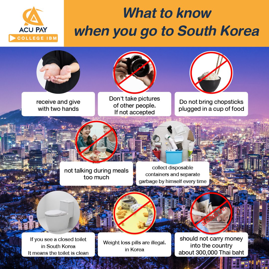 What to know when you go to South Korea - ACU Pay