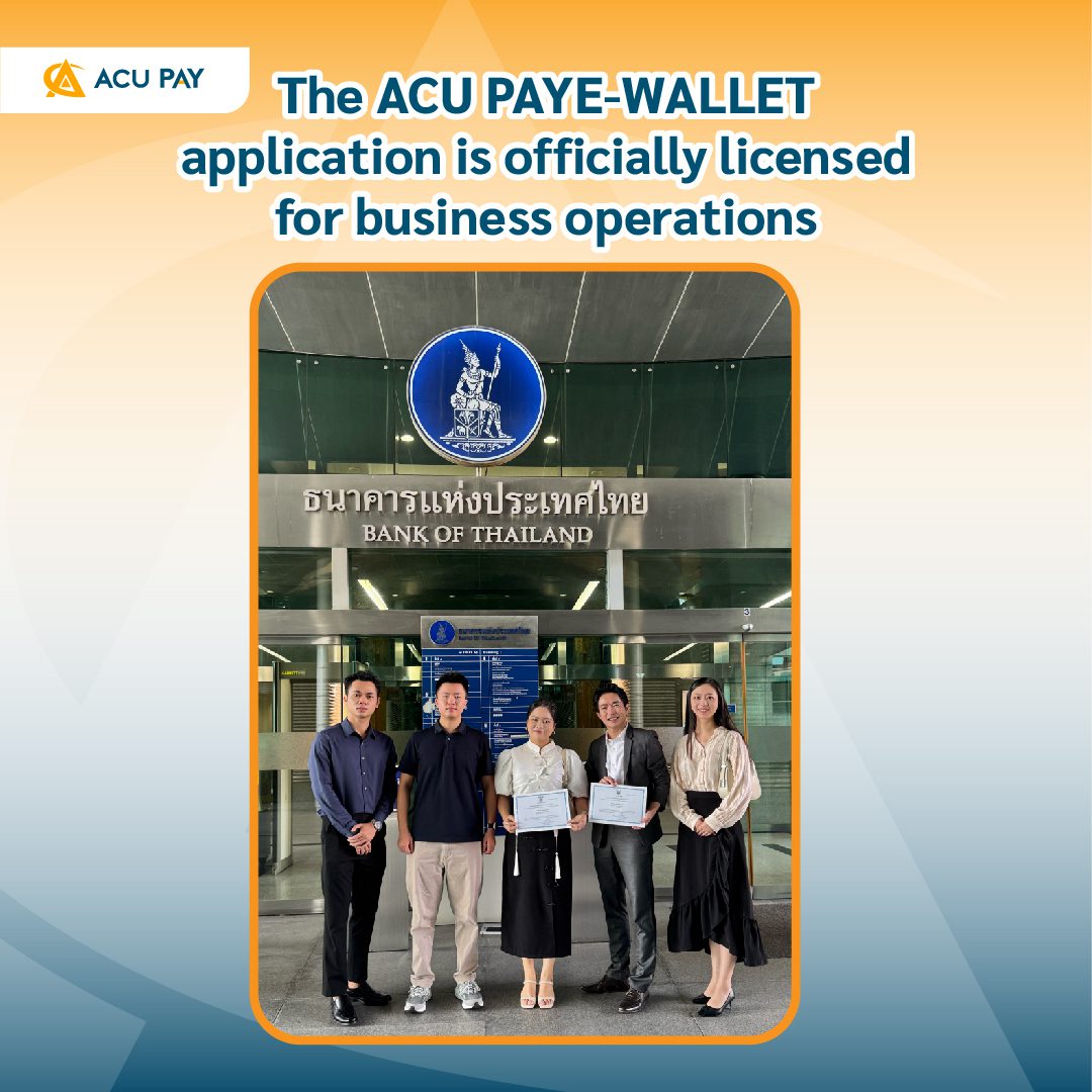 The ACU PAYE-WALLET application is officially licensed for business ...