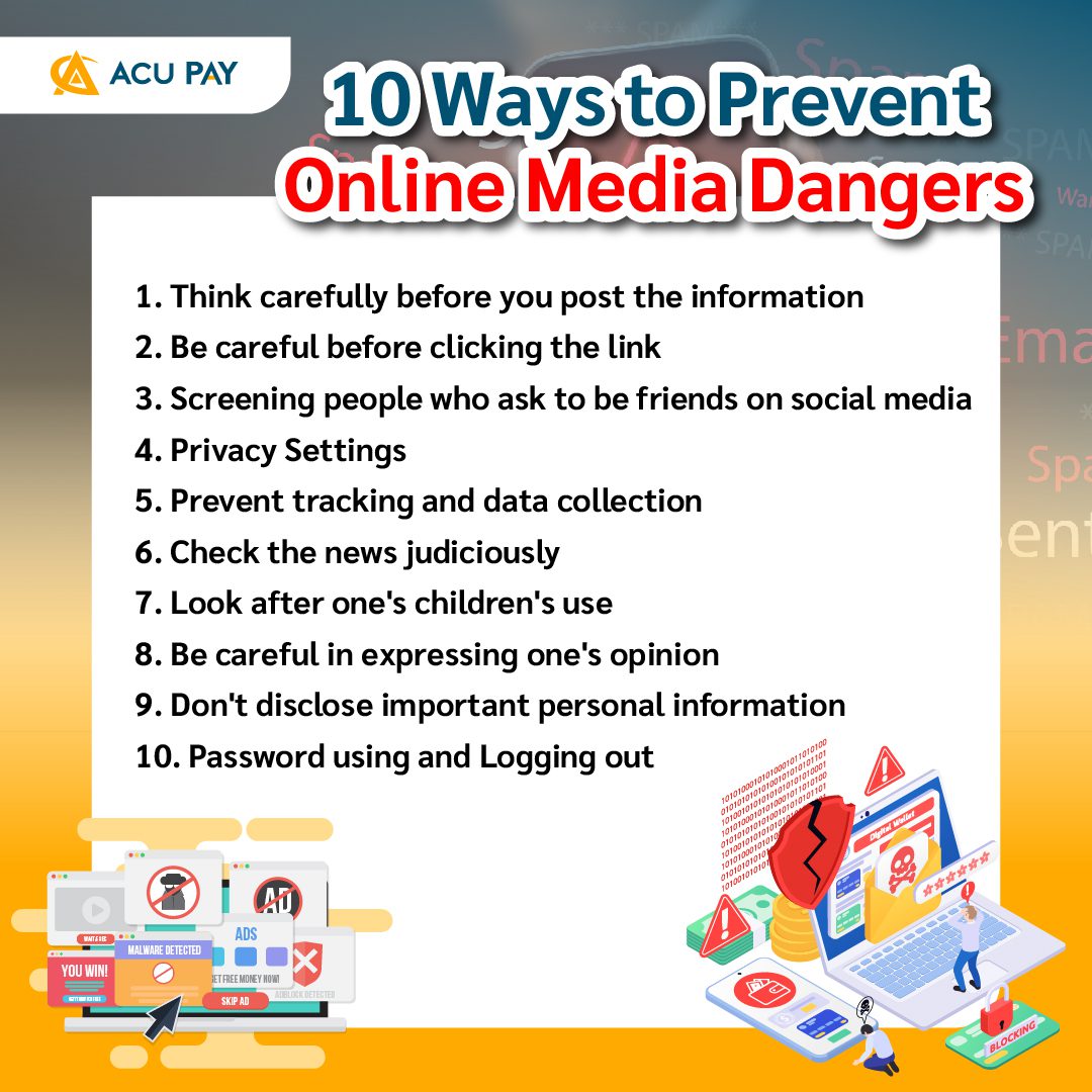 10 Ways to Prevent Online Media Dangers - ACU Pay