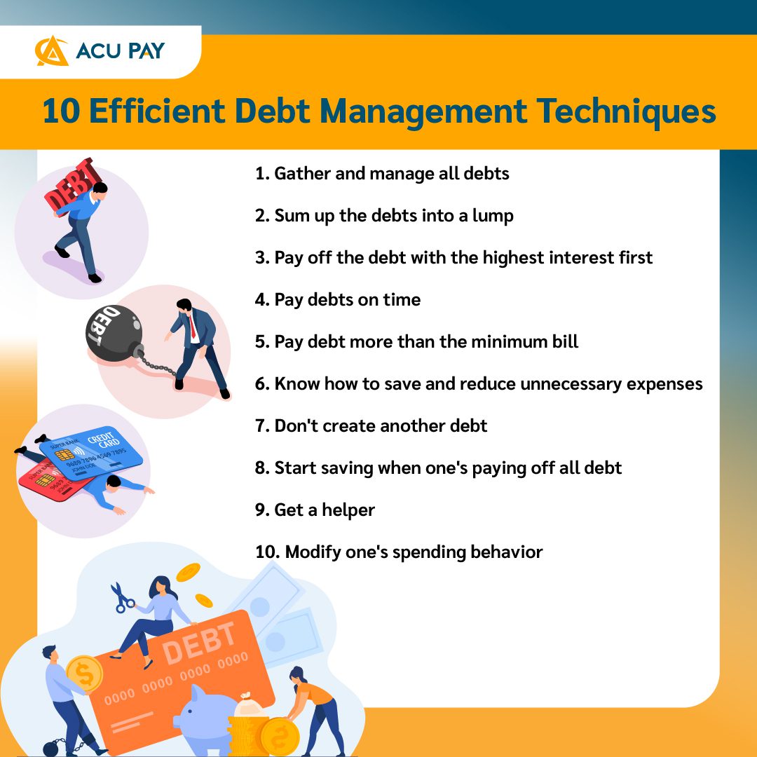 10 Efficient Debt Management Techniques - ACU Pay