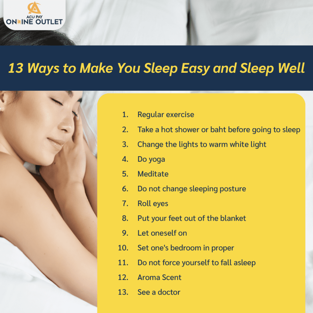 13 Ways to Make You Sleep Easy and Sleep Well - ACU Pay