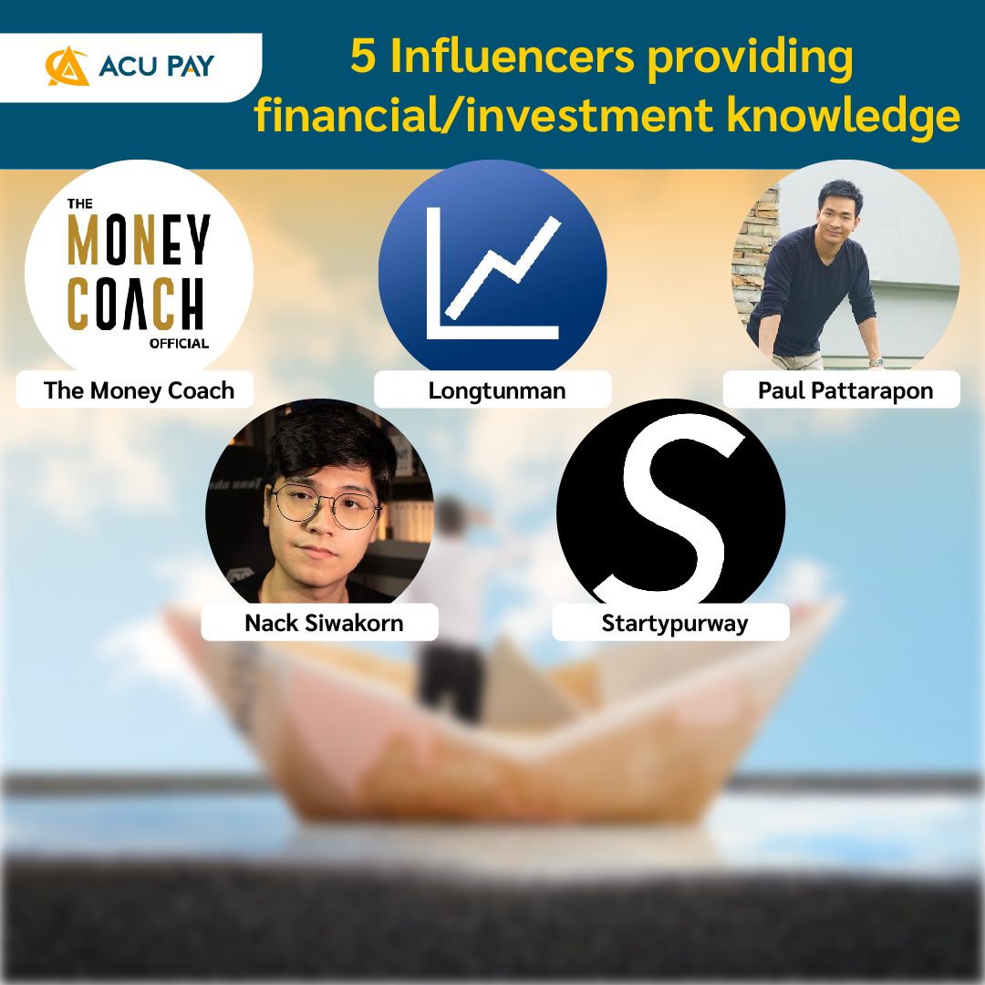 5 Influencers providing financial/investment knowledge - ACU Pay