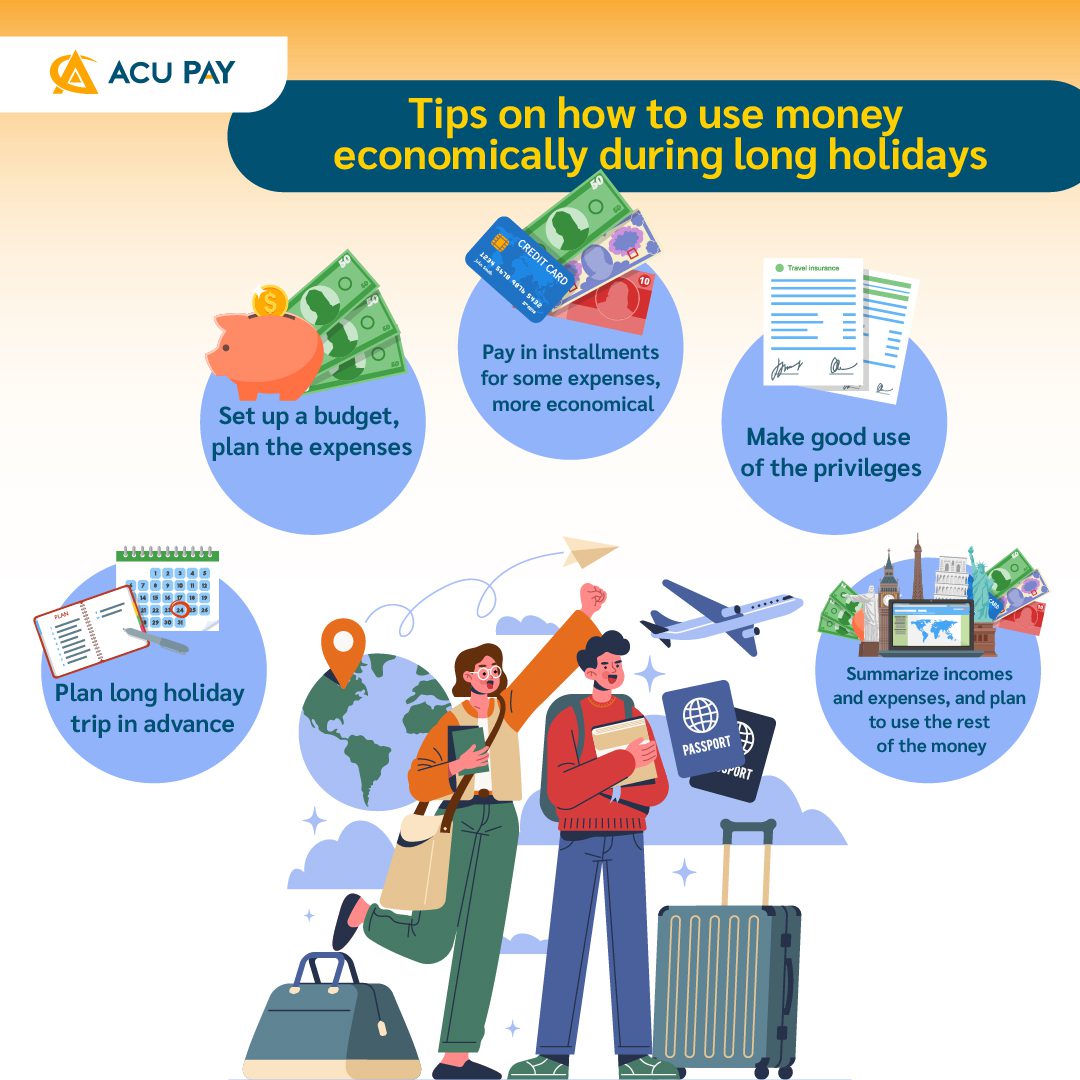 Tips on how to use money economically during long holidays - ACU Pay