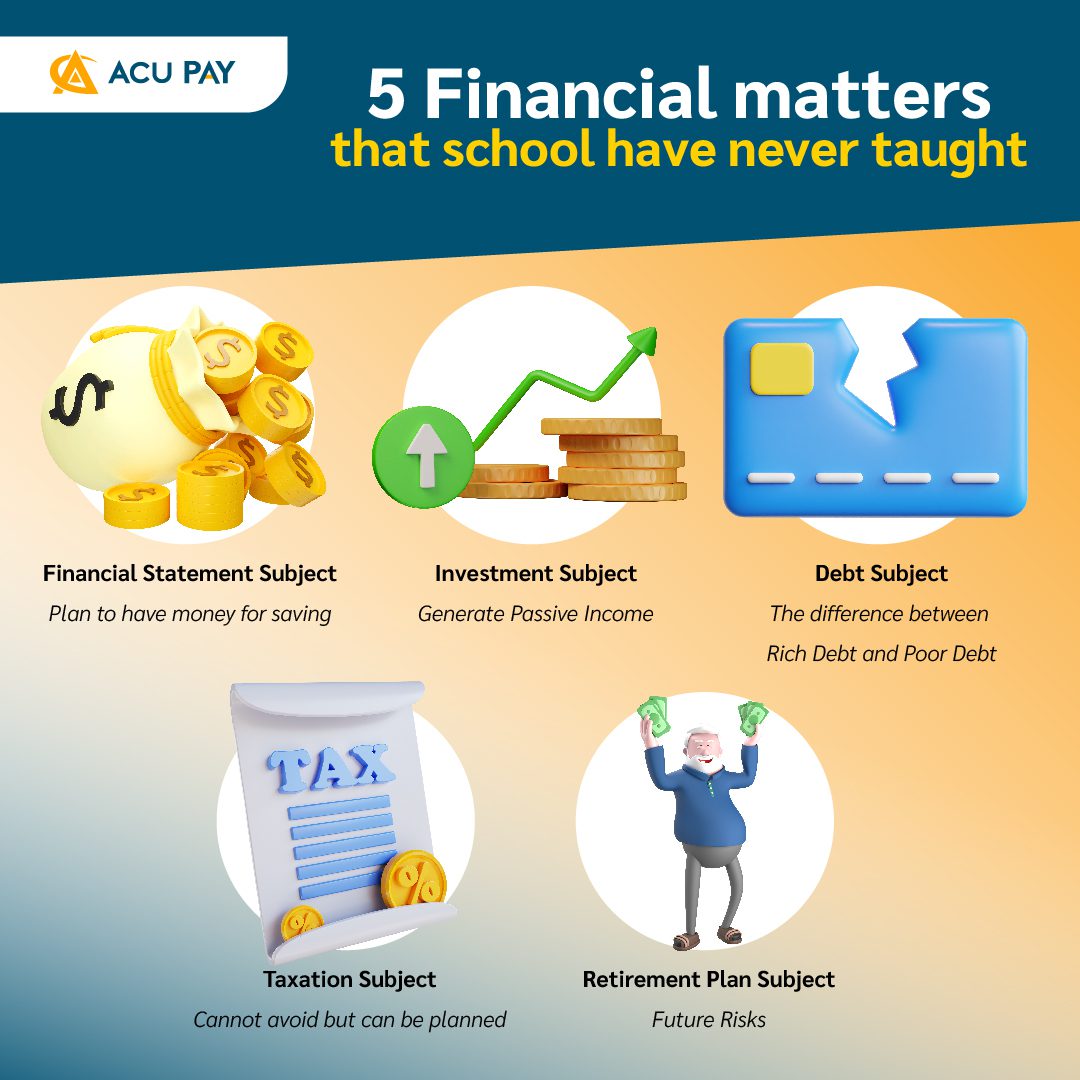 5 Financial matters that school have never taught - ACU Pay