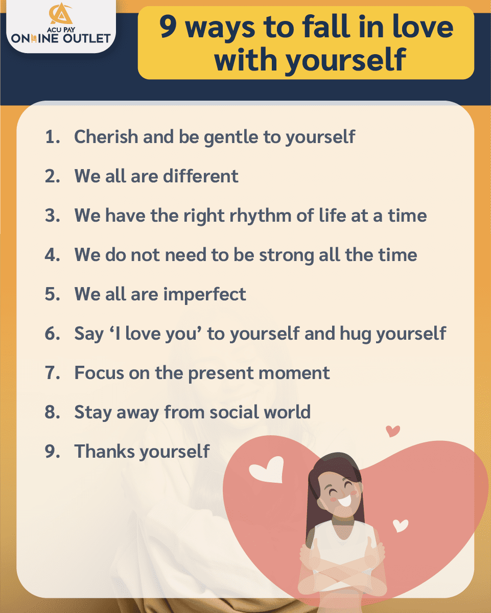 9 ways to fall in love with yourself - ACU Pay